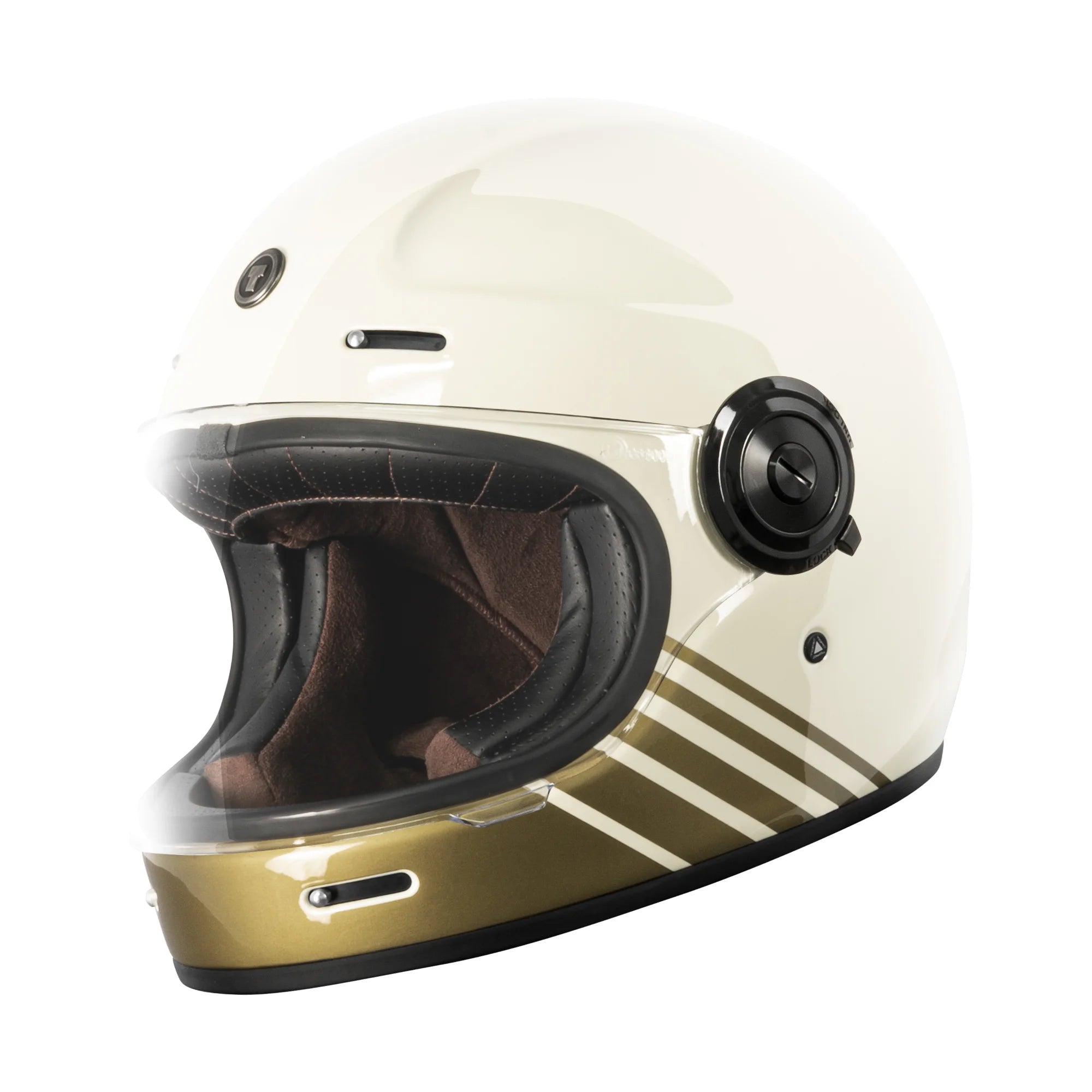 Newport Full Face Helmet | Breakers Cream – Fulton Moto