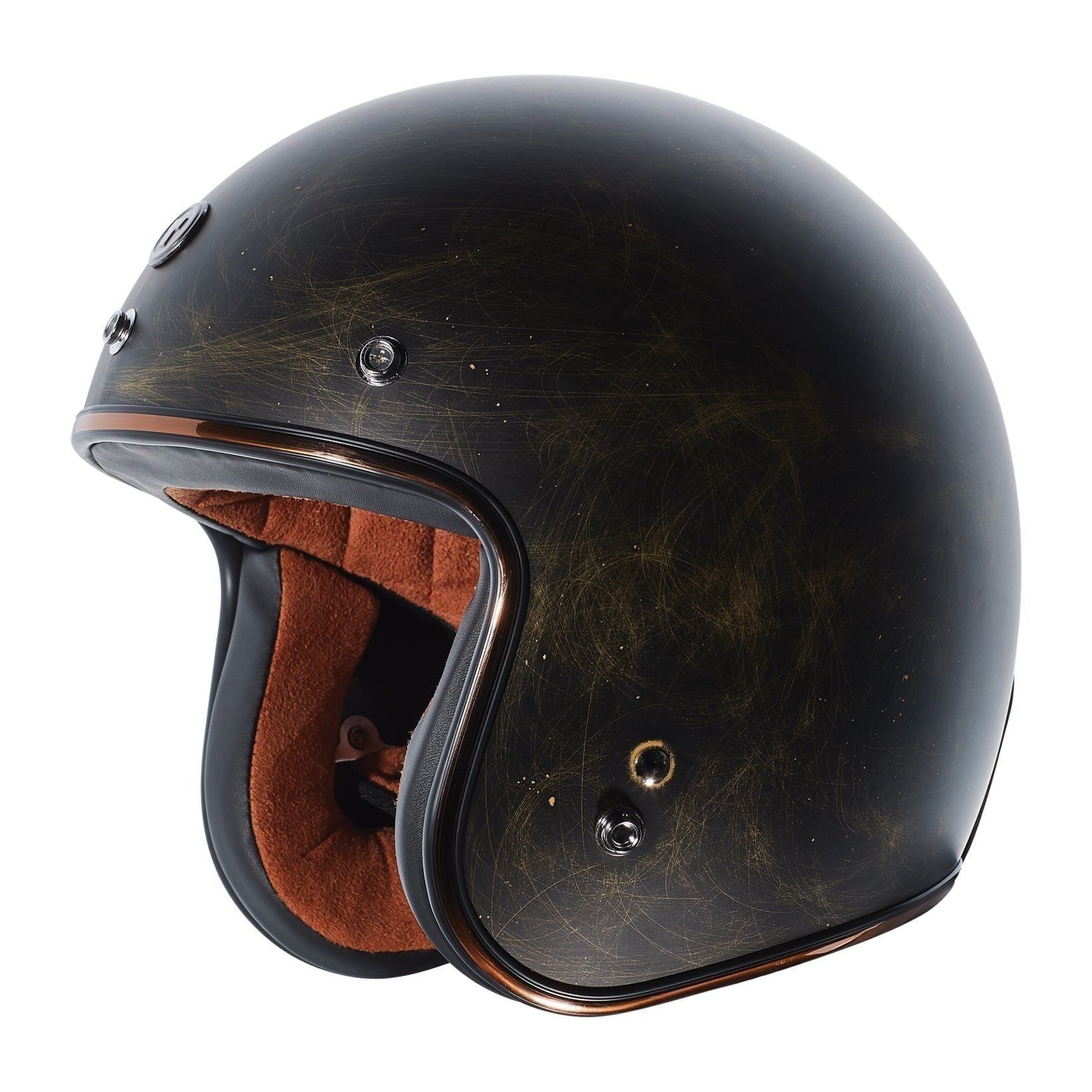 Retro T-50 Helmet | Weathered Bronze – Fulton Moto
