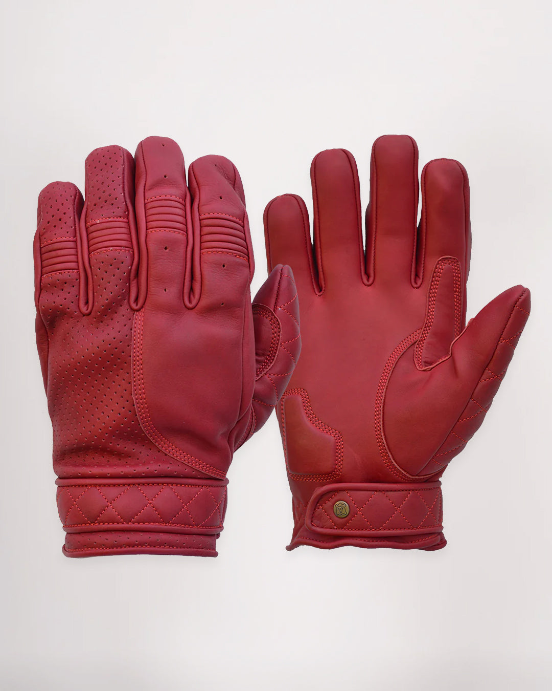 Short Cuff Bobber Gloves - Imperial Red – Fulton Moto